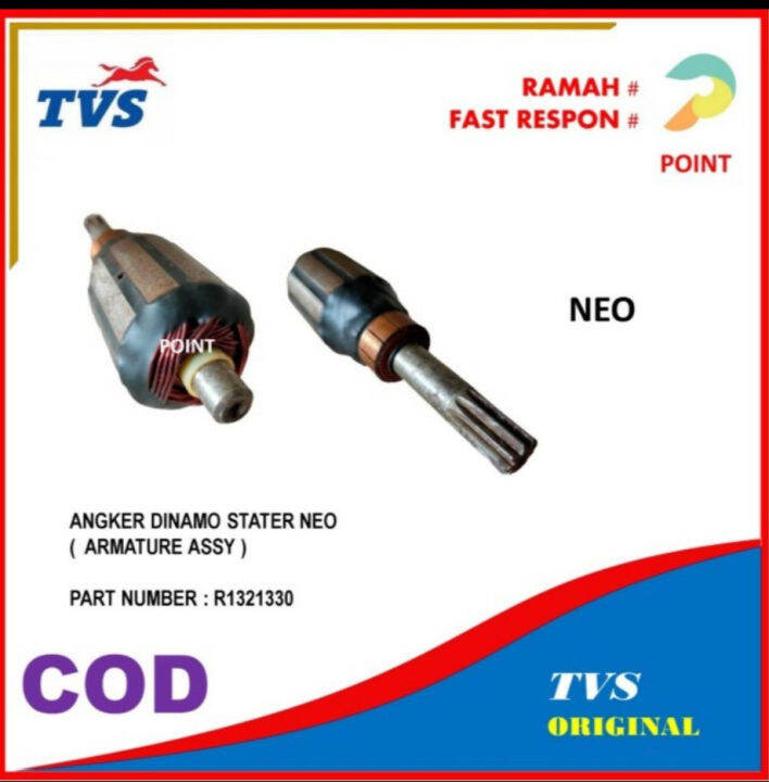 Angker Dinamo Dynamo Stater Starter ORI TVS Neo RockZ - R1321330 ...
