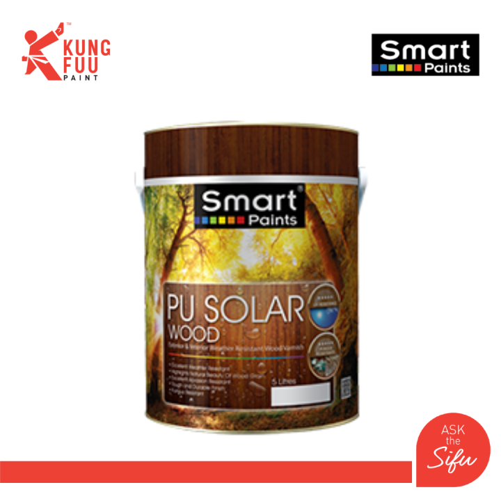 Smart Paint PU Solar Wood (Satin) Color - 1Ltr / 5 Ltr [Part 3] | Lazada