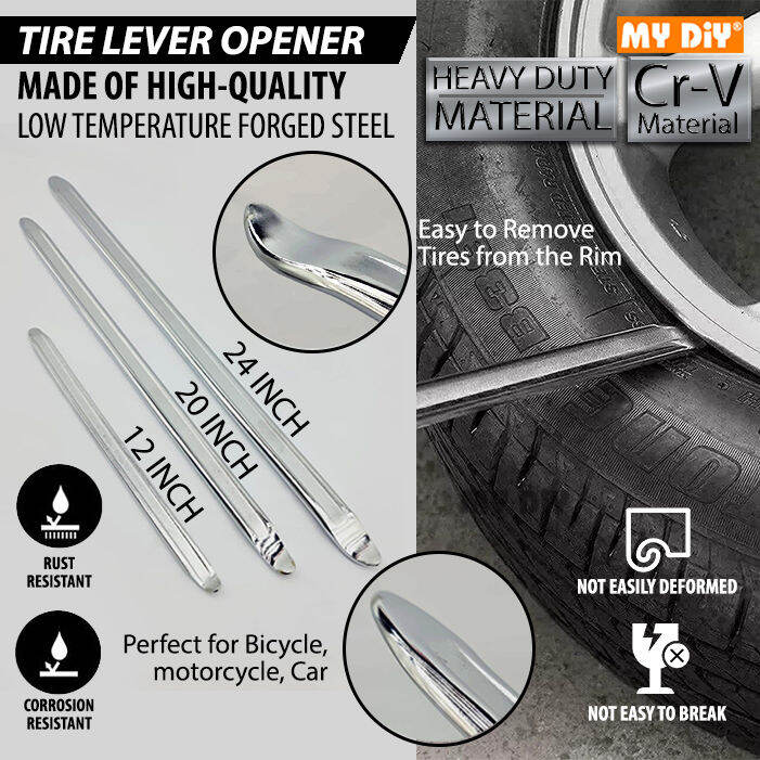 MYDIYHOMEDEPOT - 12" 20'' 24" Tyre lever CRV Chrome Vanadium High ...