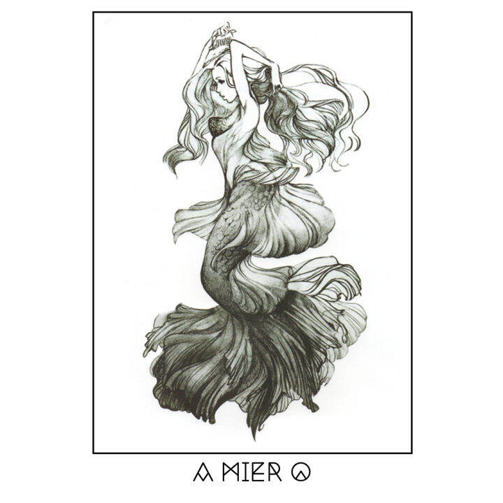 Temporary Tattoo Sexy Mermaid Lazada