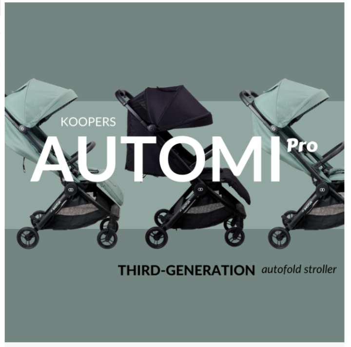 Koopers Automi Pro Auto Fold Stroller 0 to 22 Kg (Newborn till 22 Kg ...