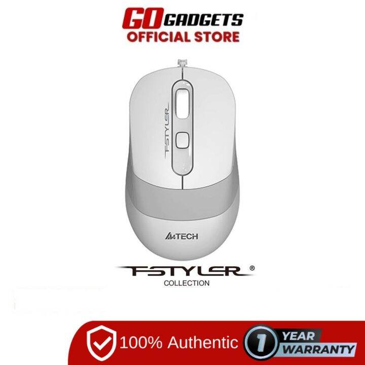 A4Tech Fstyler FM10 Wired Mouse USB White | Lazada PH
