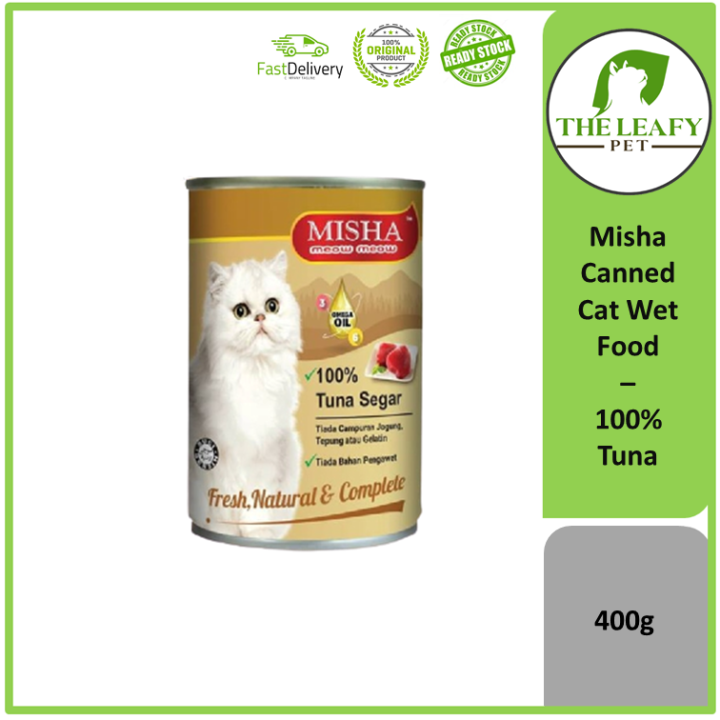 MISHA Canned Cat Wet Food ( Tuna ) - 400G | Lazada