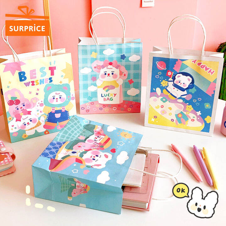 Surprice Paper Bag Karakter Hewan 18CM x 21CM / Paper Bag Tali / Goodie ...