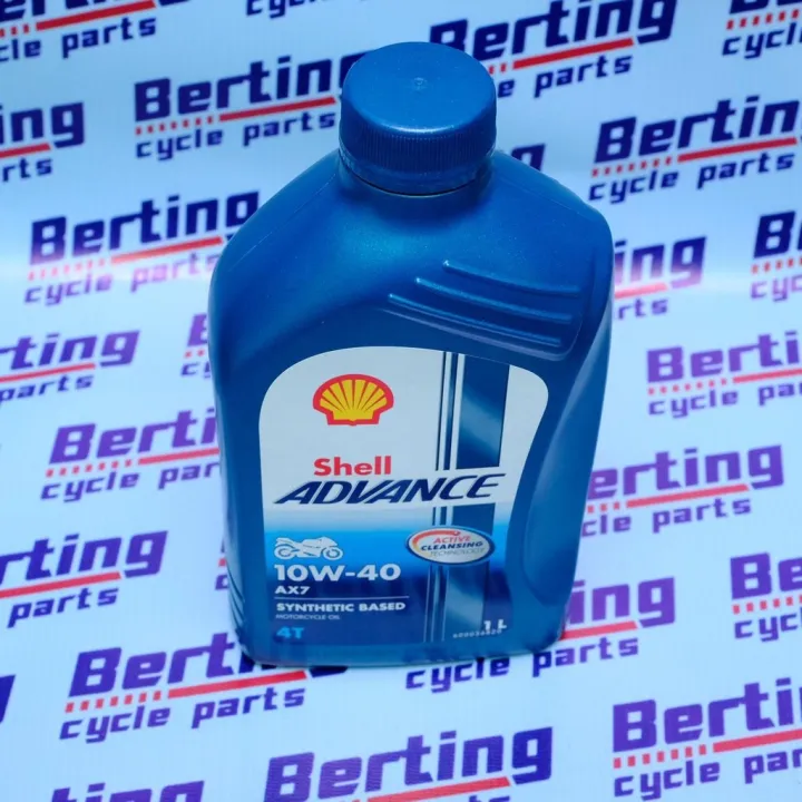SHELL ADVANCE AX7 (BLUE) 10W-40 ENGINE OIL Genuine | Lazada PH