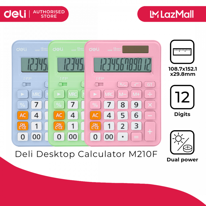 Deli M210F Desktop Calculator | Lazada PH