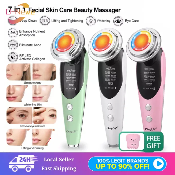 O-New Face Massager Heating Skin Tightening Machine Anti Aging Device ...