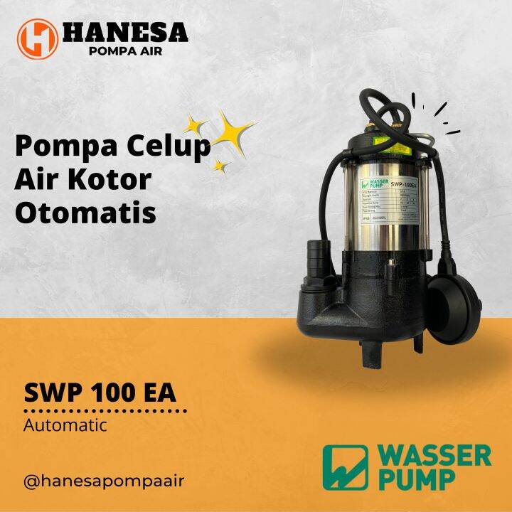Wasser SWP 100 EA Pompa Celup Air Kotor Otomatis | Lazada Indonesia