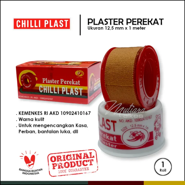 Chili Plast - Plester Perekat Rol - Plaster Chiliplast Kain Coklat - 1 ...