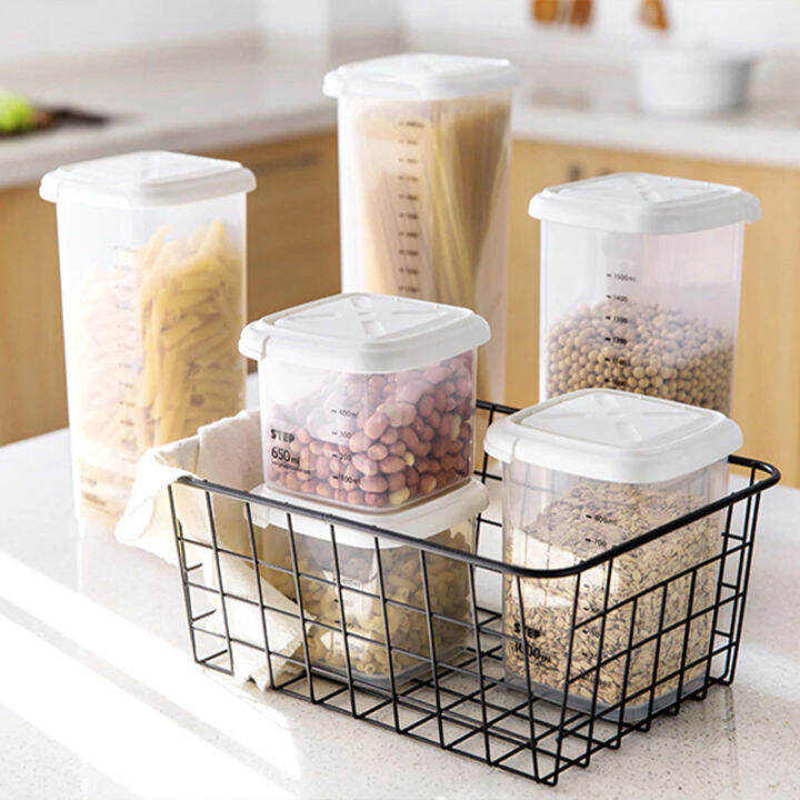 Portable Food Storage Airtight Box Plastic Seal Insect-Proof Container ...