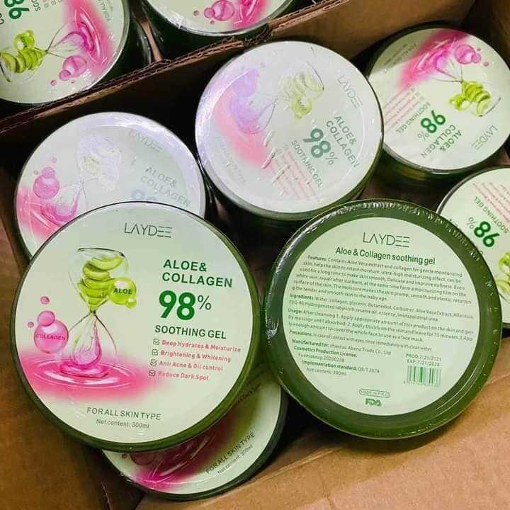 Laydee 98% Aloe Vera & Collagen Orig Aloevera Soothing Gel | Lazada PH