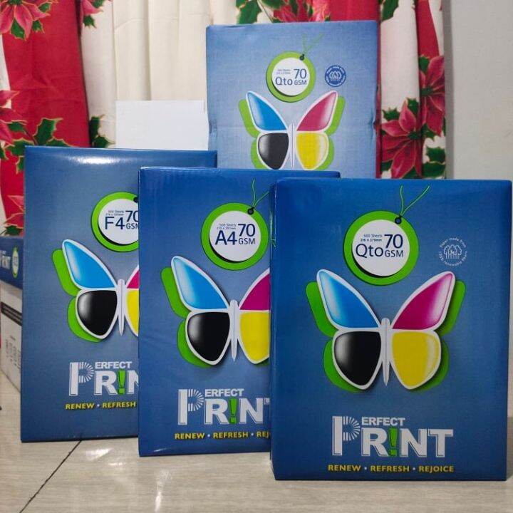 Perfect Print Multi-Purpose Paper, Bond Paper Short, Long, A4 70GSM 500 ...