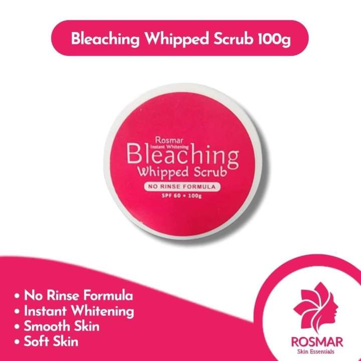 Rosmar Instant Whitening Bleaching Whipped Scrub No Rinse Formula SPF60 ...