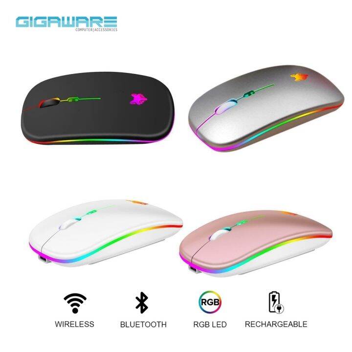 [Hot sales] ┇ Gigaware Xunfox XYH50 Wireless Mouse RGB Rechargeable ...