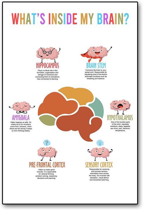 What Inside My Brain Poster Counselor Motivational Therapy Office Decor ...