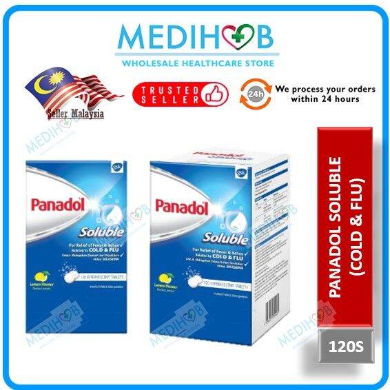 Panadol Soluble Lemon Flavour 120s Exp 4/6/2025) | Lazada