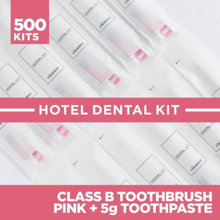 500 PACKS CLASS B - Hotel DENTAL KIT Toothbrush Kit Travel Kit ...
