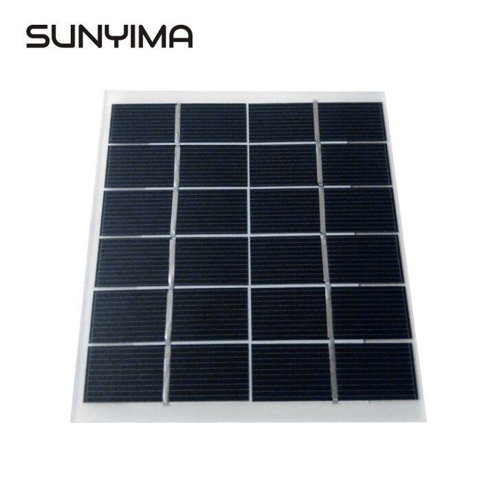 SUNYIMA 120*110MM 6V 350Ma 2W Solar Cell Power Solar Panel ...