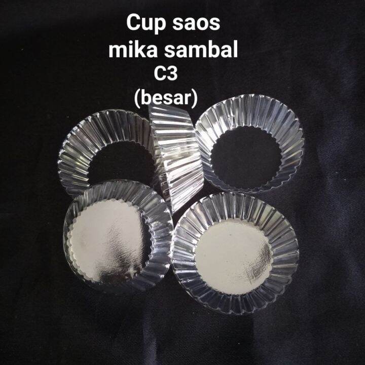 Cup sambal C3 (Besar) mika tray bening saos mini PER PACK | Lazada ...