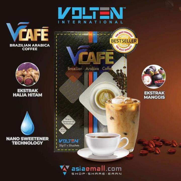 Vcafe VR4 Volten Kunyit Hitam Coffee Kopi Halia Hitam | Lazada