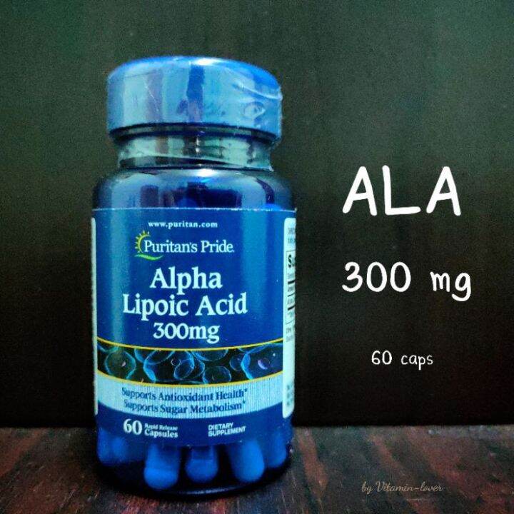 แท้ Puritan's Pride Alpha Lipoic Acid 300 mg 60 Capsules | Lazada.co.th