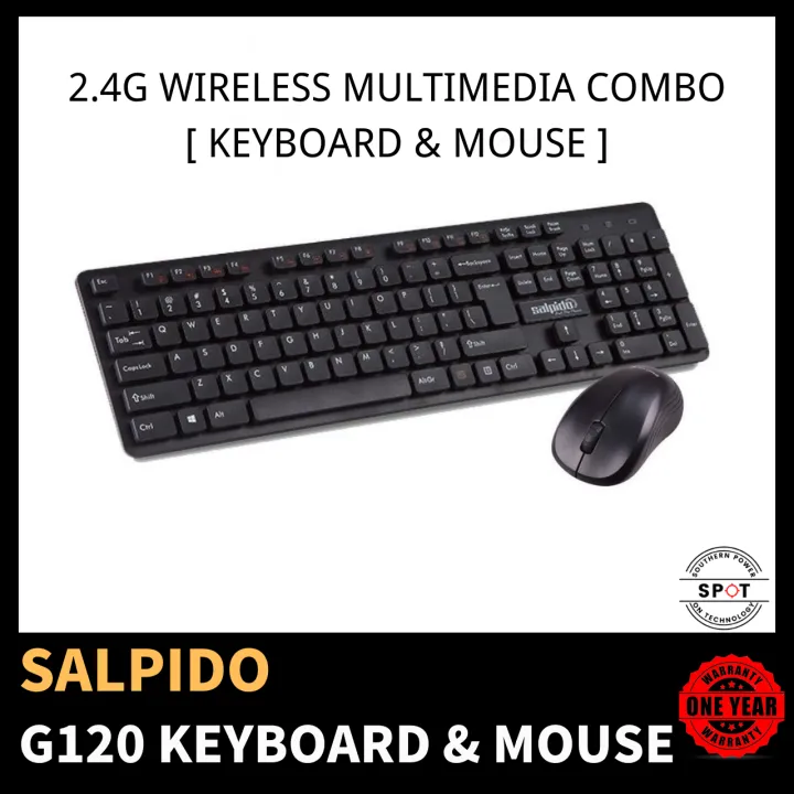 SALPIDO G120 Wireless Multimedia Keyboard and Mouse Combo | Lazada