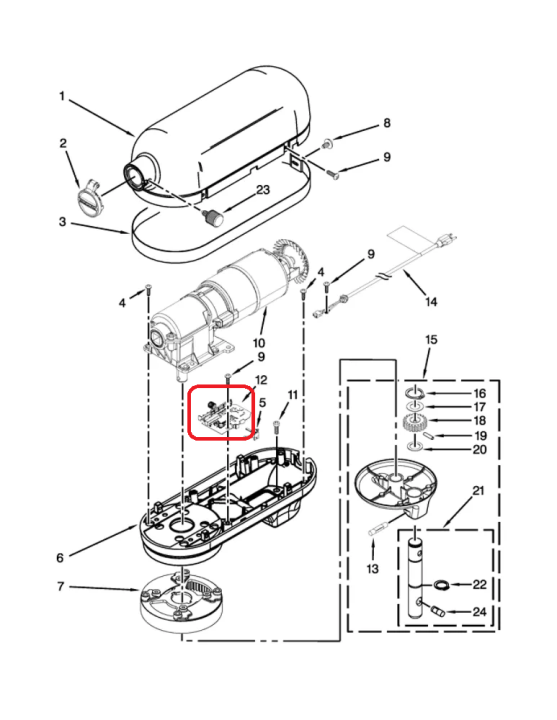 KitchenAid 6 Qt Commercial Speed Control Board/120 | Lazada