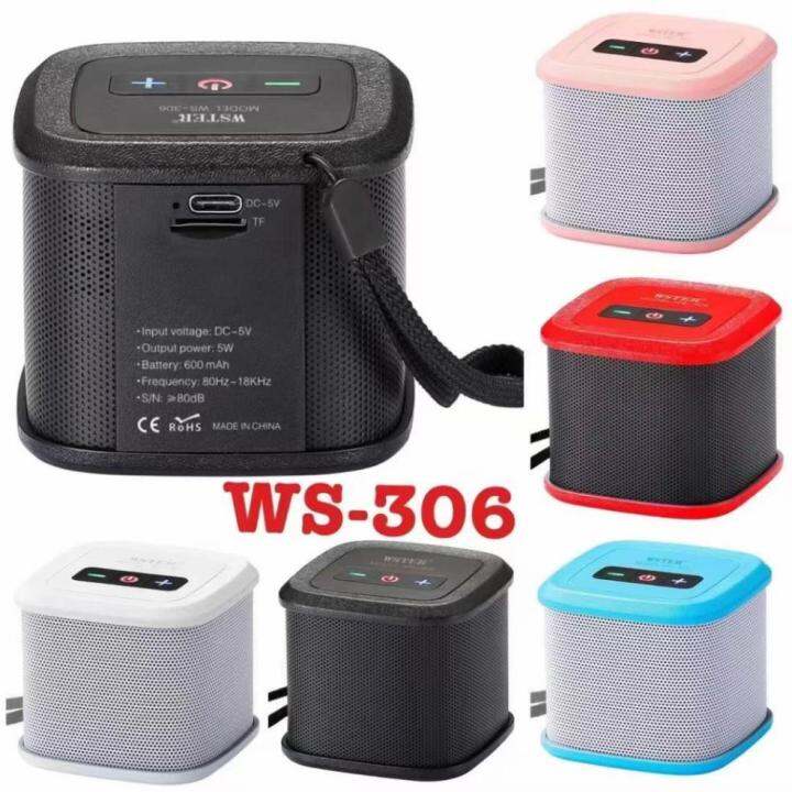 Loa Bluetooth WSTER WS 306 Mini Siêu Hay, Loa Di Động Cầm Tay, Âm Thanh To, Pin Trâu, Có Dây Đeo ...
