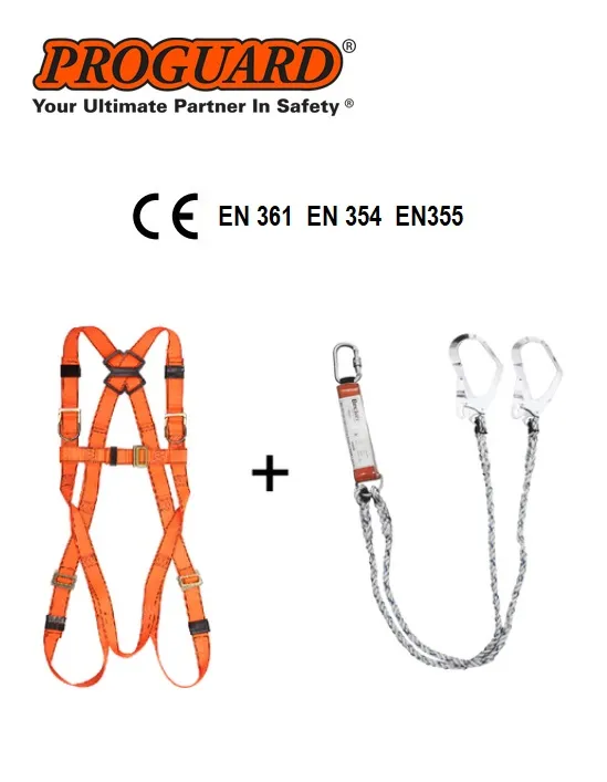Proguard BECKER Safety Full Body Harness Set c/w 2 pcs Large Lanyard ...