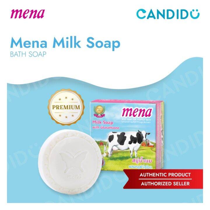 【COD】 Mena Milk Face and Body Glutathione Whitening Soap with 130g ...