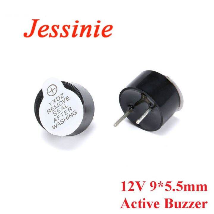5pcs 12V Active Buzzer 9*5.5mm Integrated Electromagnetic Active Piezo ...