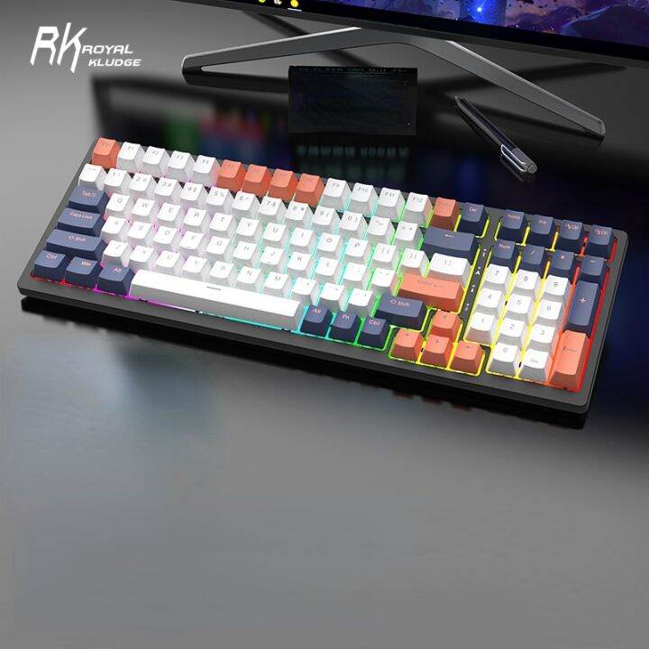 RK98 Has/wireless 2.4g Bluetooth Mechanical Keyboard Three-mode Green ...