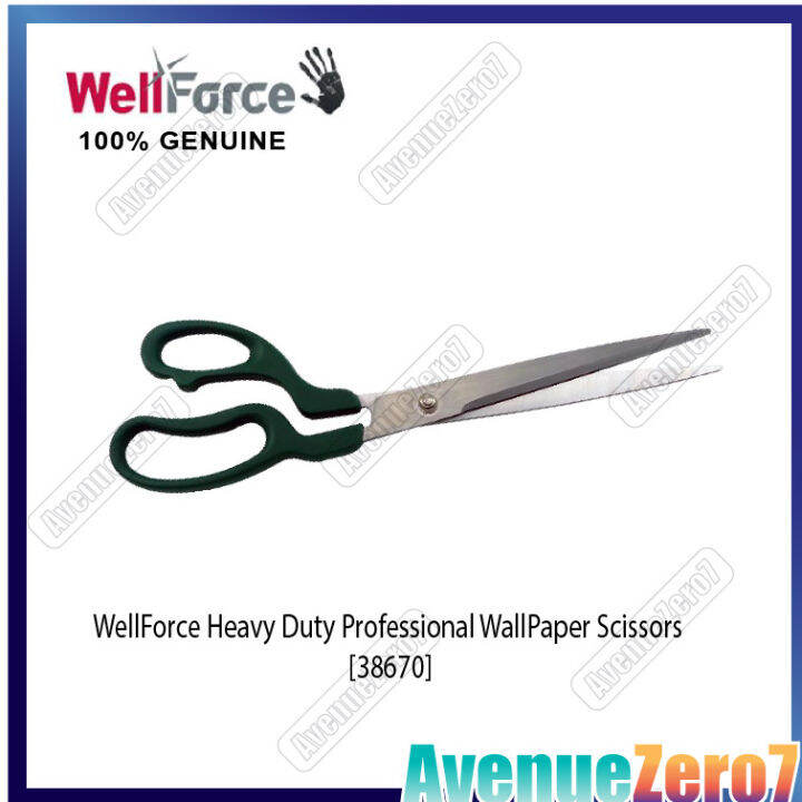 WELLFORCE Heavy Duty Professional WallPaper Scissors [38670] Gunting WallPaper Profesional | Lazada