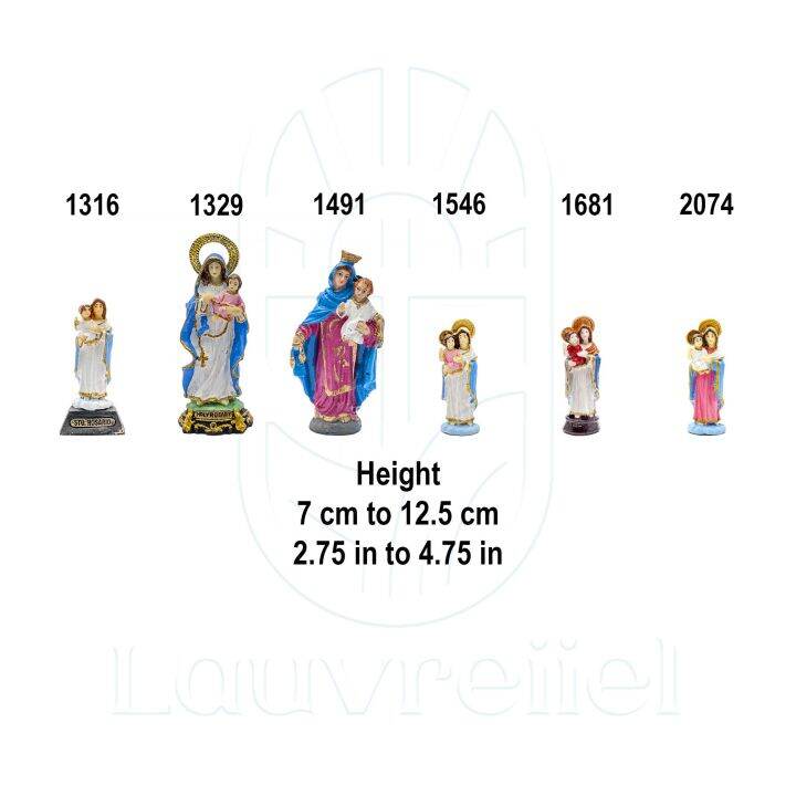 Our Lady of the Holy Rosary Statue Santo Rosaryo Religious Item ...