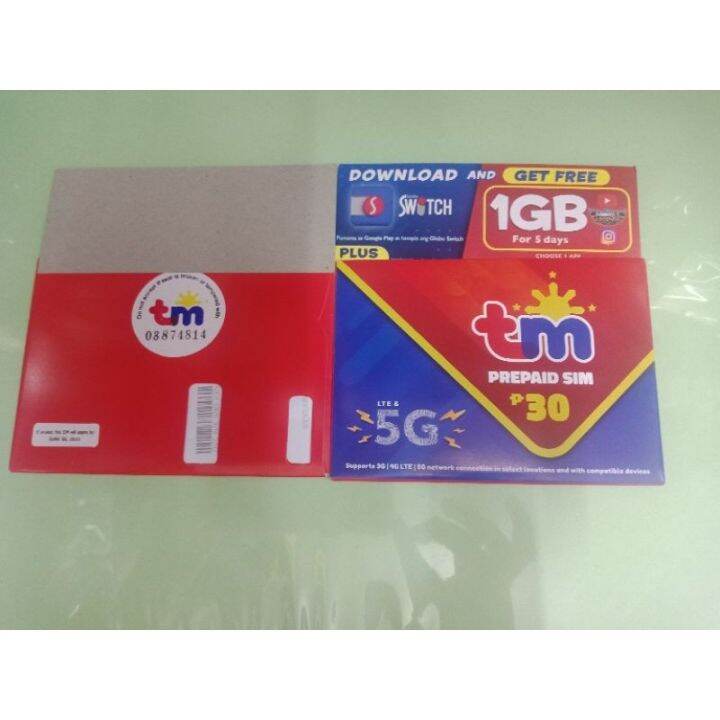 Tm sim ready to use 5g | Lazada PH