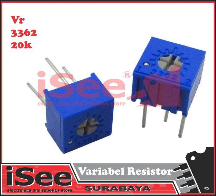 Adjustable Potentiometer 3362P 20K VR variabel resistor potensiometer ...
