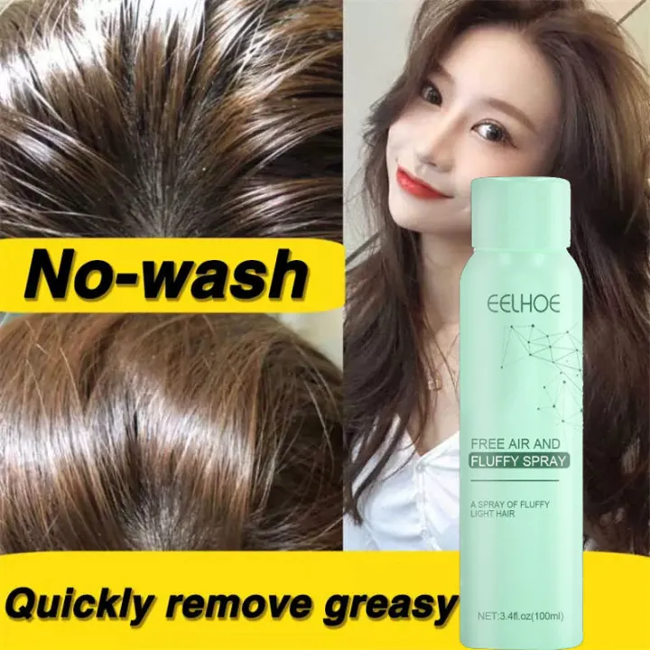 Dry Shampoo Dry Hair Oil Control Spray Leave-in Dry Hair Spray Fluffy ...