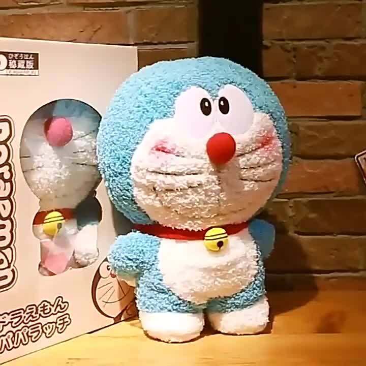 Japan Dora A Dream Big Doll Plush Toy Blue Fat Doraemon Pokonyan Doll ...
