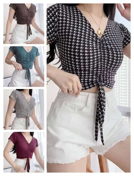 Front String Sexy Crop top | Lazada PH