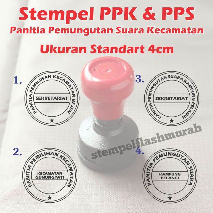 stempel PPS PPK panitia pemungutan suara pemilihan umum pemilu otomatis ...
