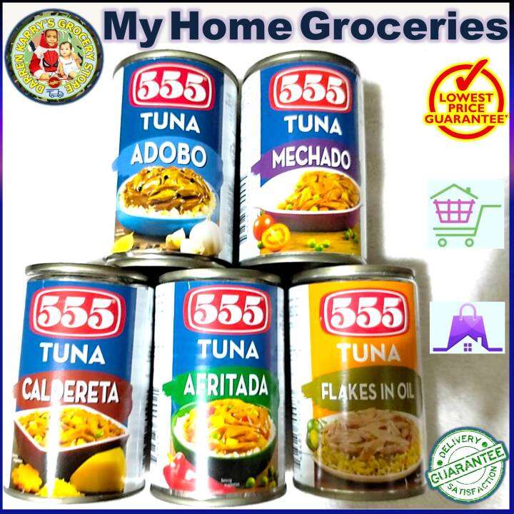 555 TUNA Adobo, Afritada, Caldereta, Mechado & Flakes in Oil (Total of ...