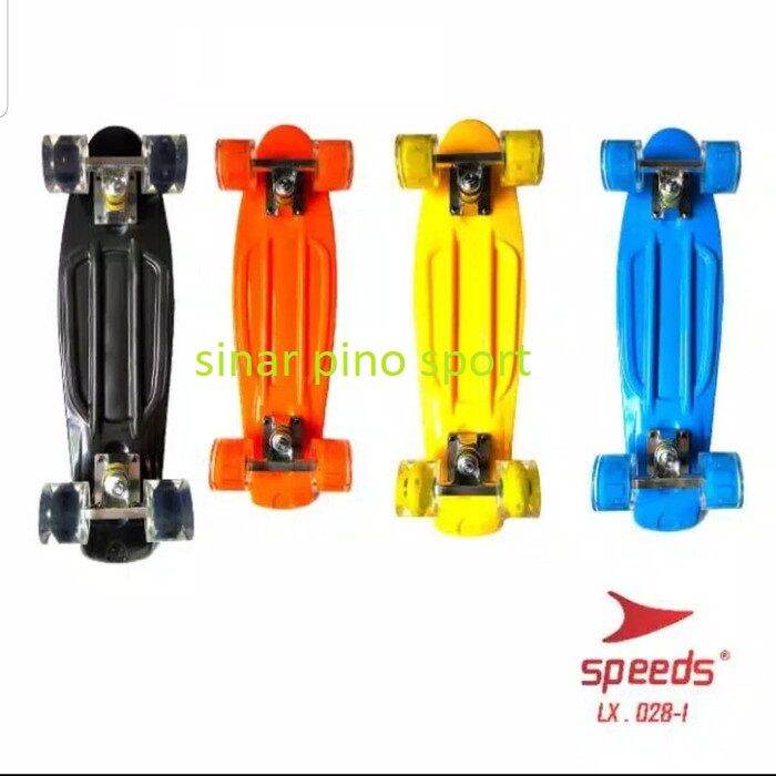 papan skateboard penny board roda nyala roda LED 27 inc | Lazada Indonesia