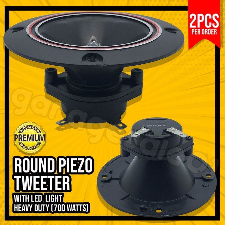 ☉2PCS Round Piezo Tweeter With Light led 700W | Lazada PH