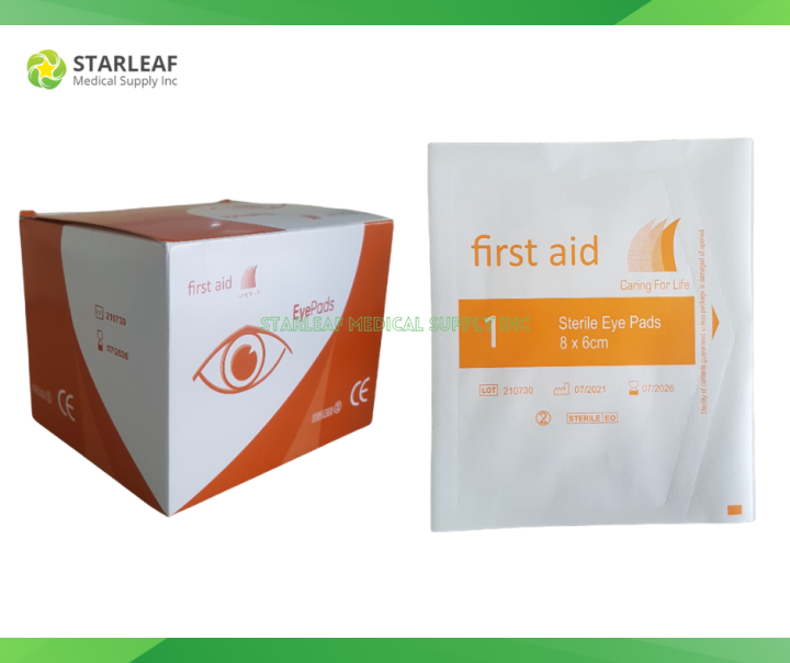 First Aid Sterile Eye Pads 8x6cm (50pcs per box) | Lazada PH