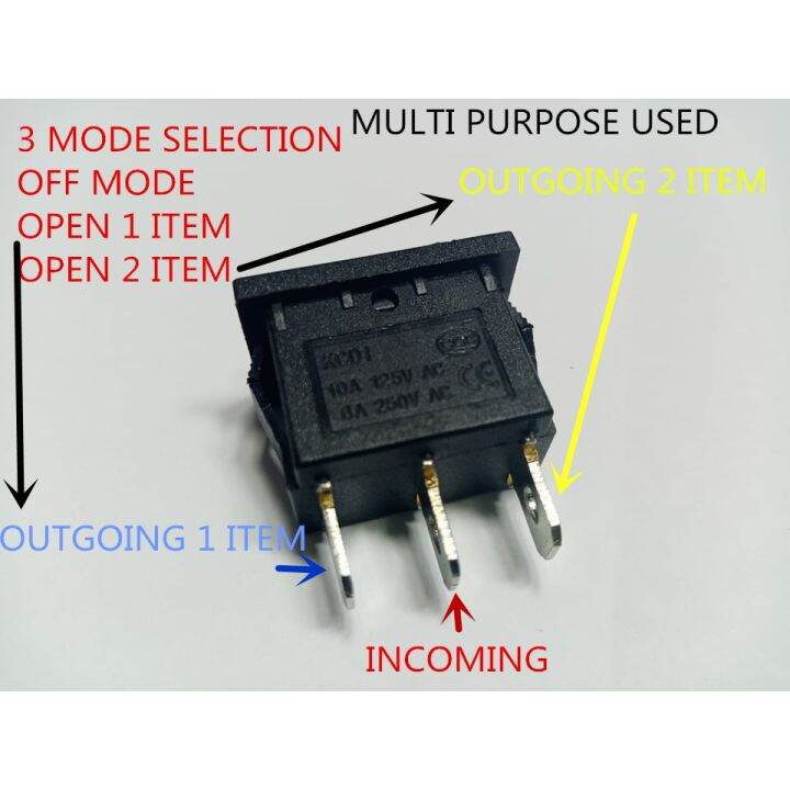 SMALL SIZE SWITCHES 2/3/4/6PIN FOR MOTOR / CAR / FRIDGE / MODIFY ...