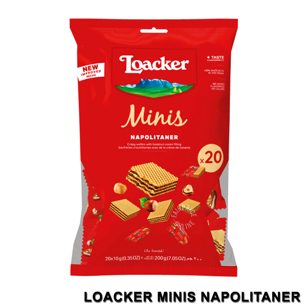 Loacker Minis Napolitaner (10g x 20s) | Mini Size Wafers | Lazada