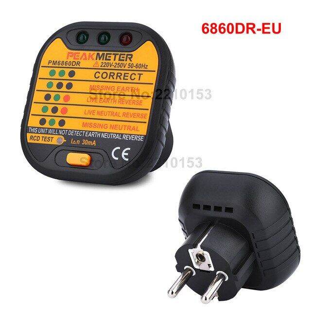 New Smart Power Outlet Safety Tester Socket Leakage Voltage Detector ...