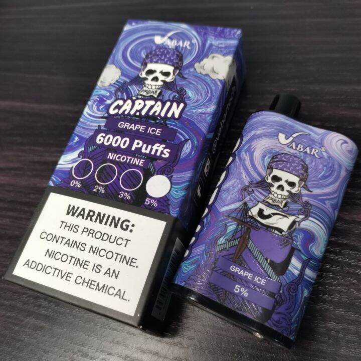 Vabar Captain 6000 puffs 5% | Lazada PH