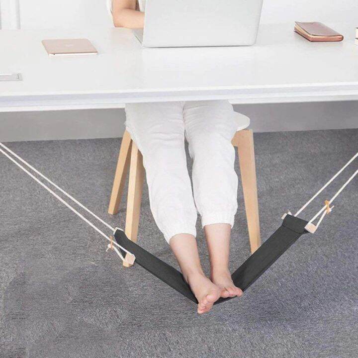 Canvas Foot Rest Desk Mini Office Under Desk Foot Hanger Stand Foot ...