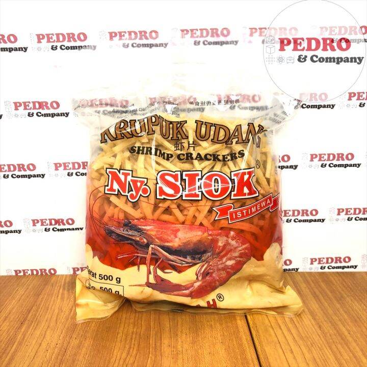 Ny. Siok - Kerupuk udang stik/ shrimp crackers 500 gr | Lazada Indonesia